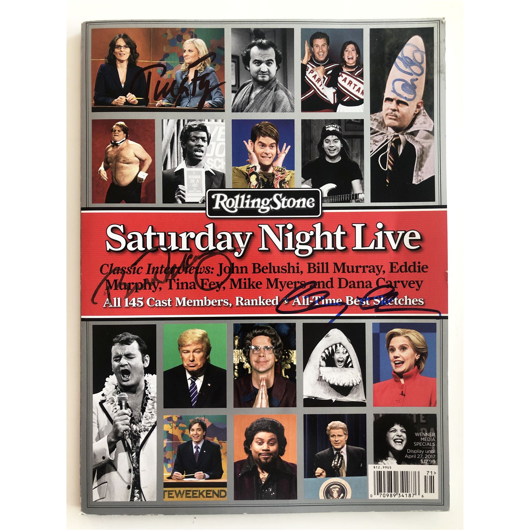 Saturday Night Live Cast Signed Rolling Stone Magazine