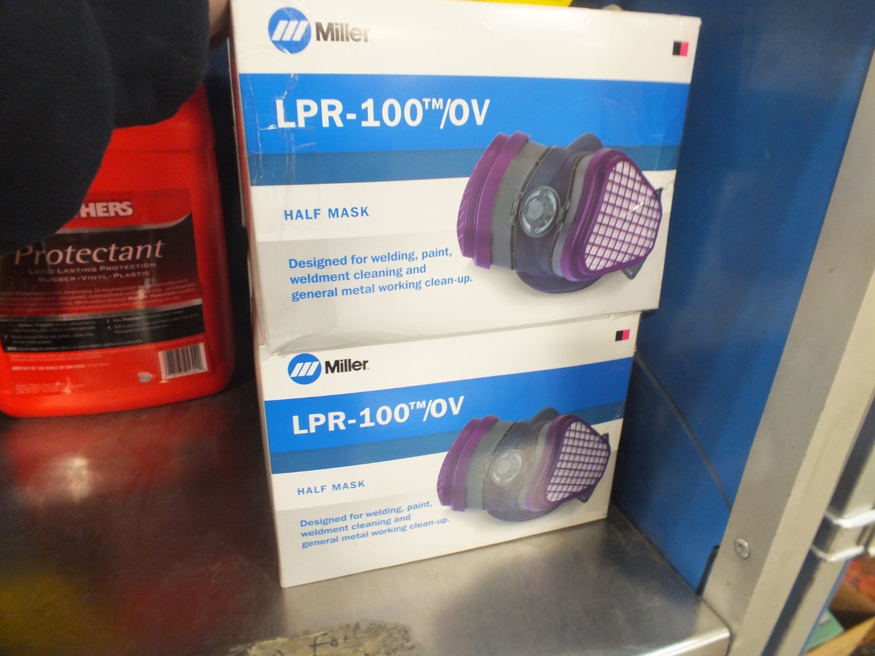 6 Miller LPR -100 Half Masks w/ Filters