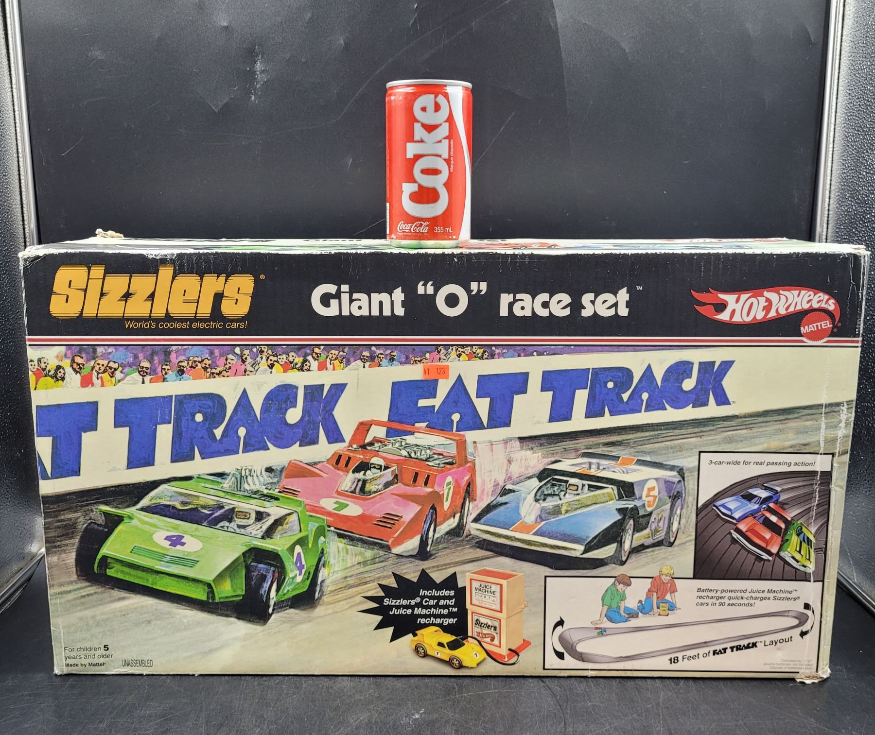 Vintage Hot Wheels Sizzlers Giant "O" Fat Track Race Set