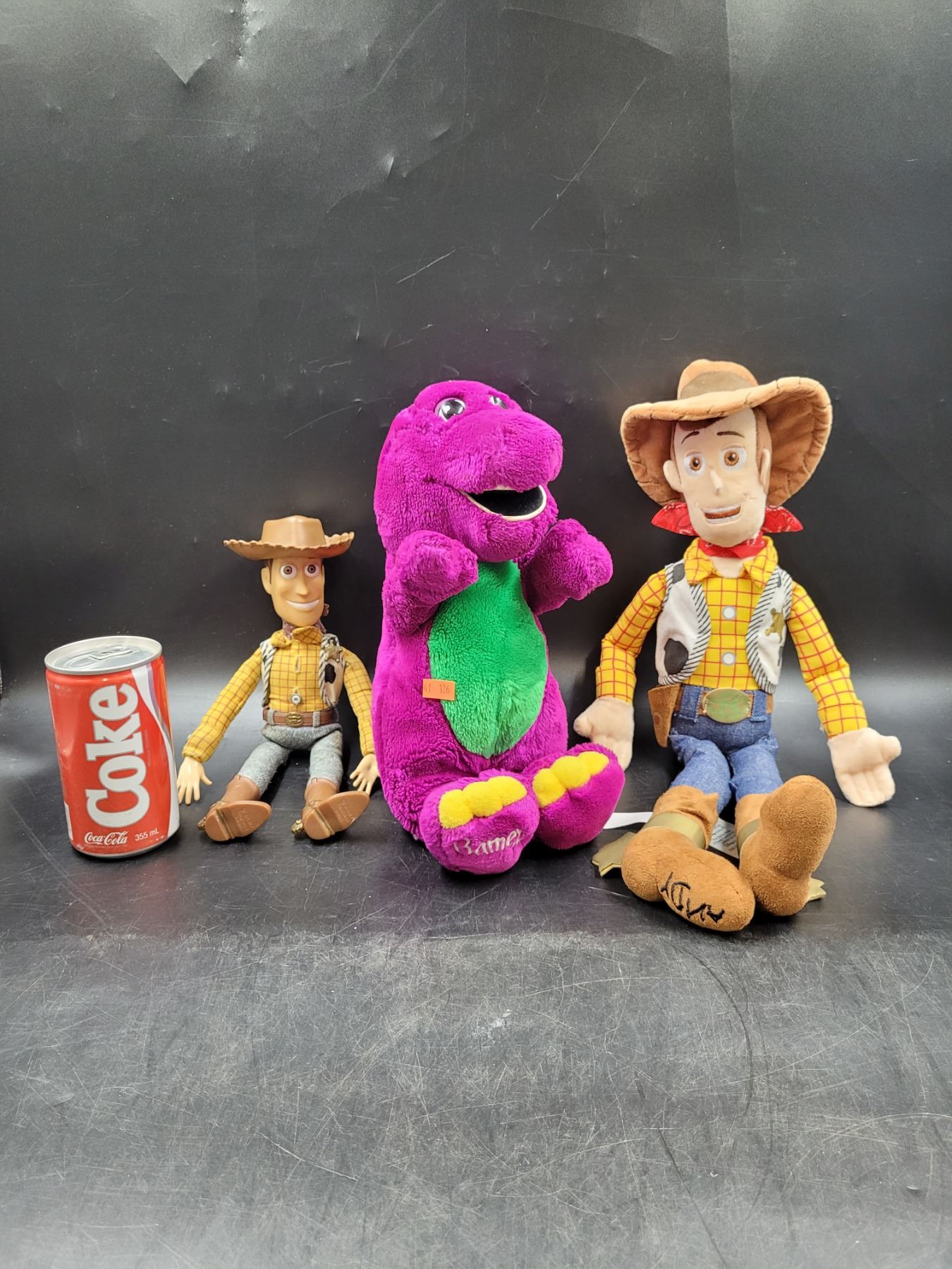 Vintage Barney & Woody Stuffies/Doll