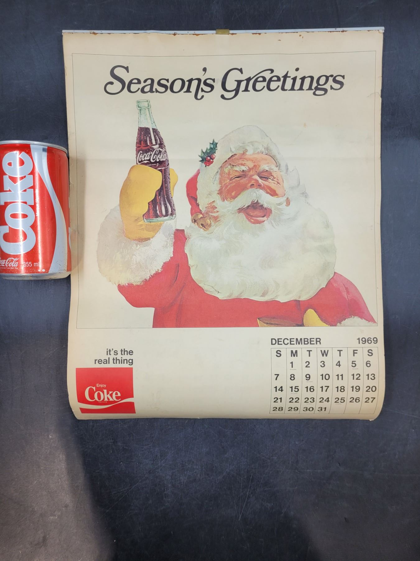 1969 and 1970 Double Sided Calendar
