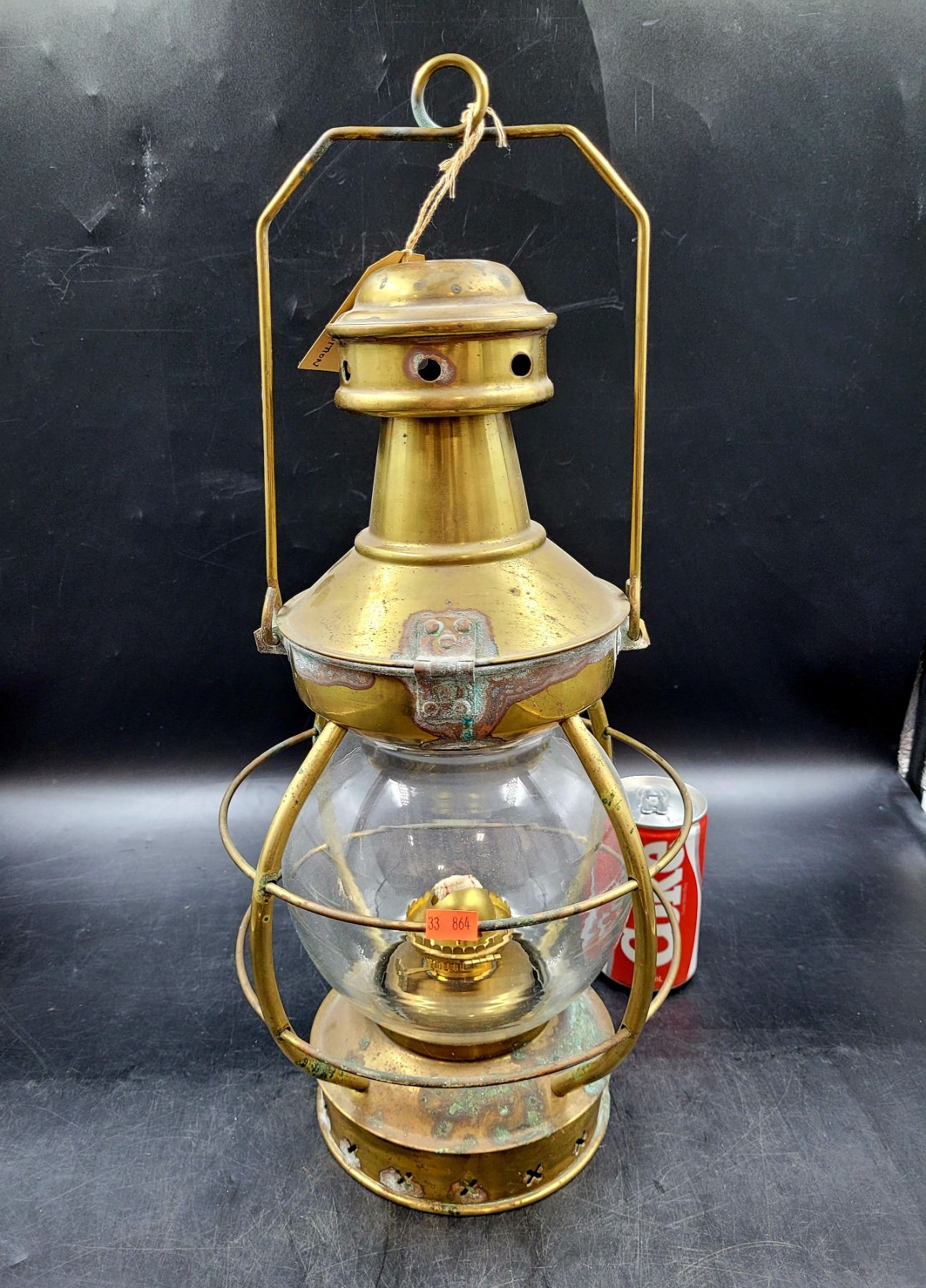 Antique Brass Ship Lantern
