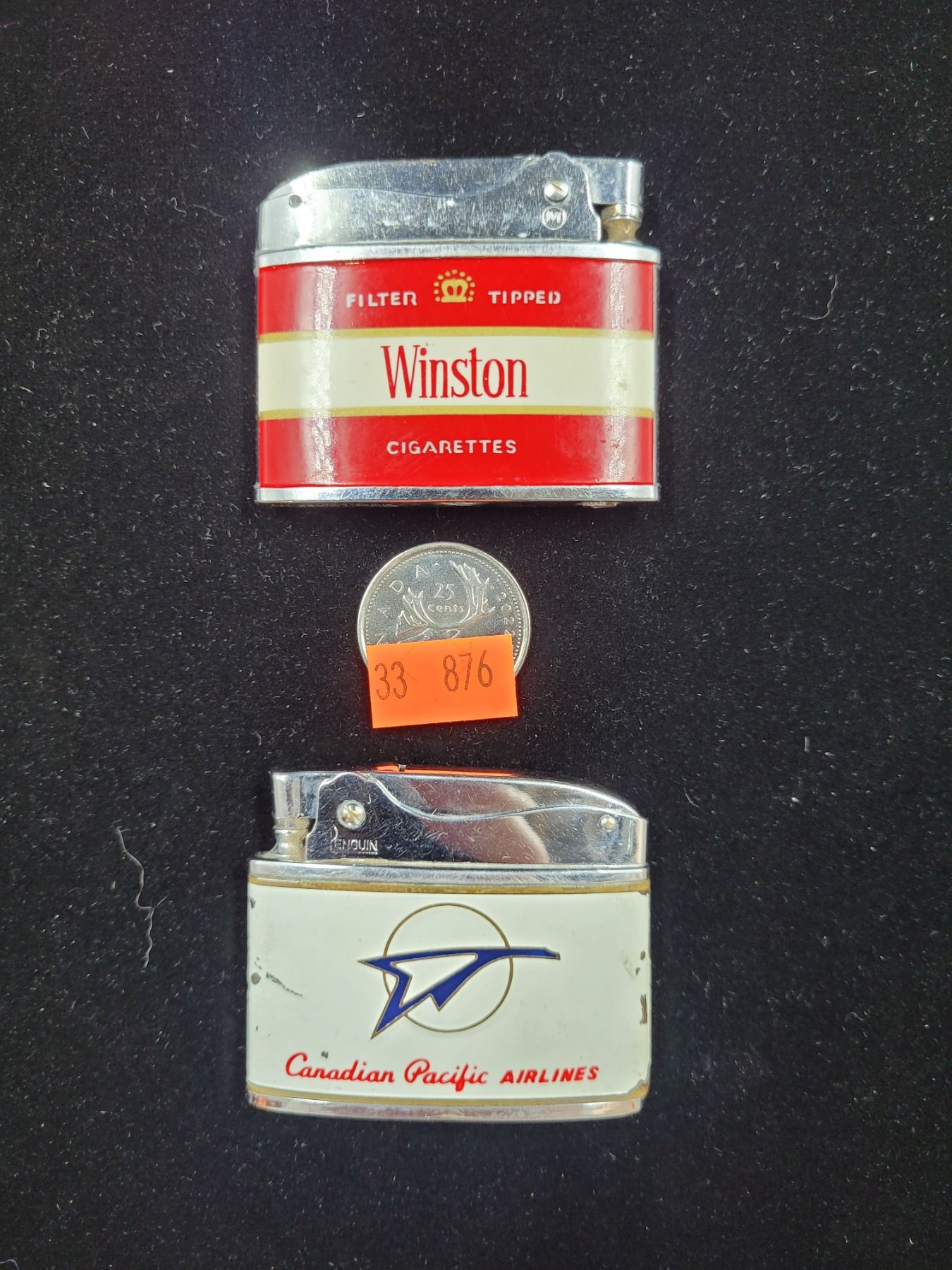 Vintage Lighters Winston -Coronet, Cpair - Penguin