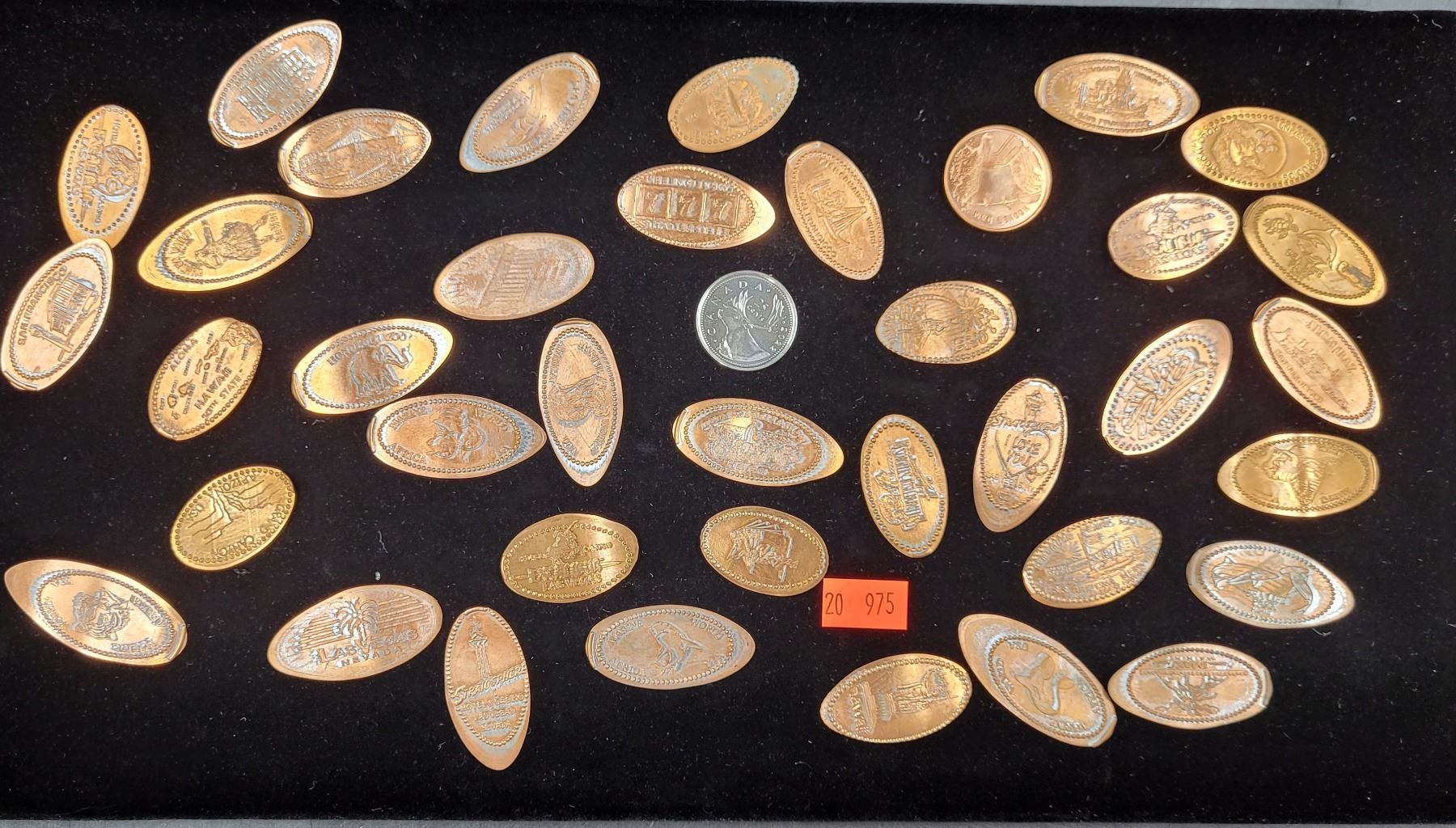 37 Elongated Souvenir Pennies