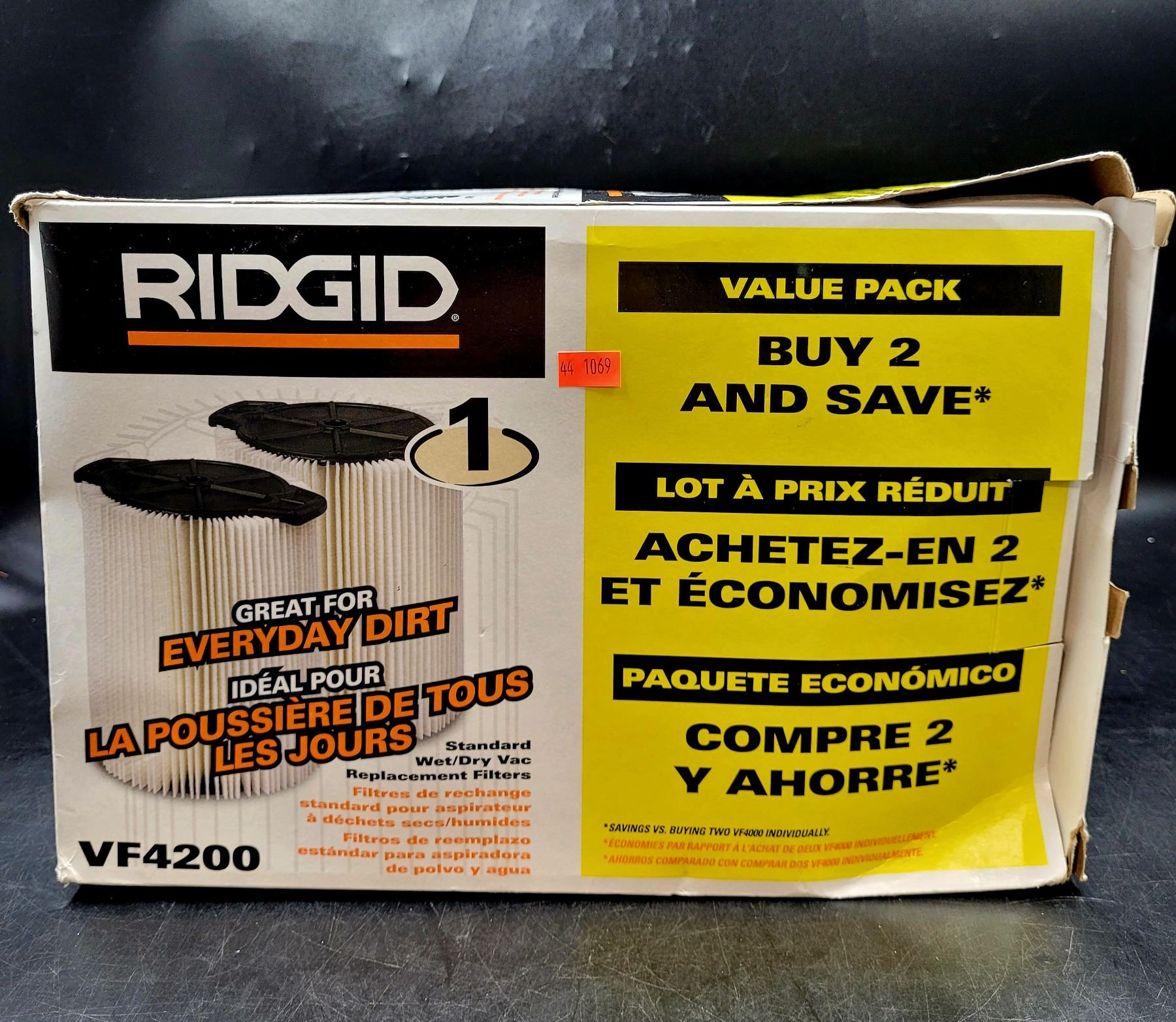 Ridgid VF4200 Standard Wet/Dry Vacuum Replacement Filters