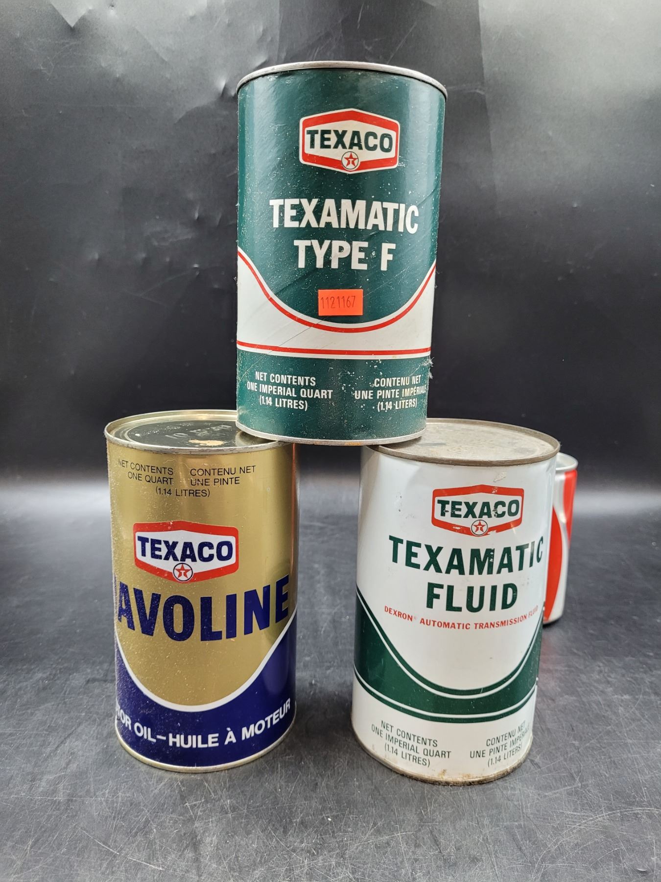 Vintage Texaco Oil Cans