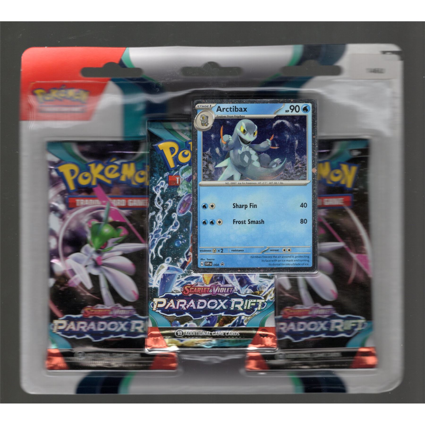 Pokemon: Paradox Rift 3 Pack Blister Arctibax
