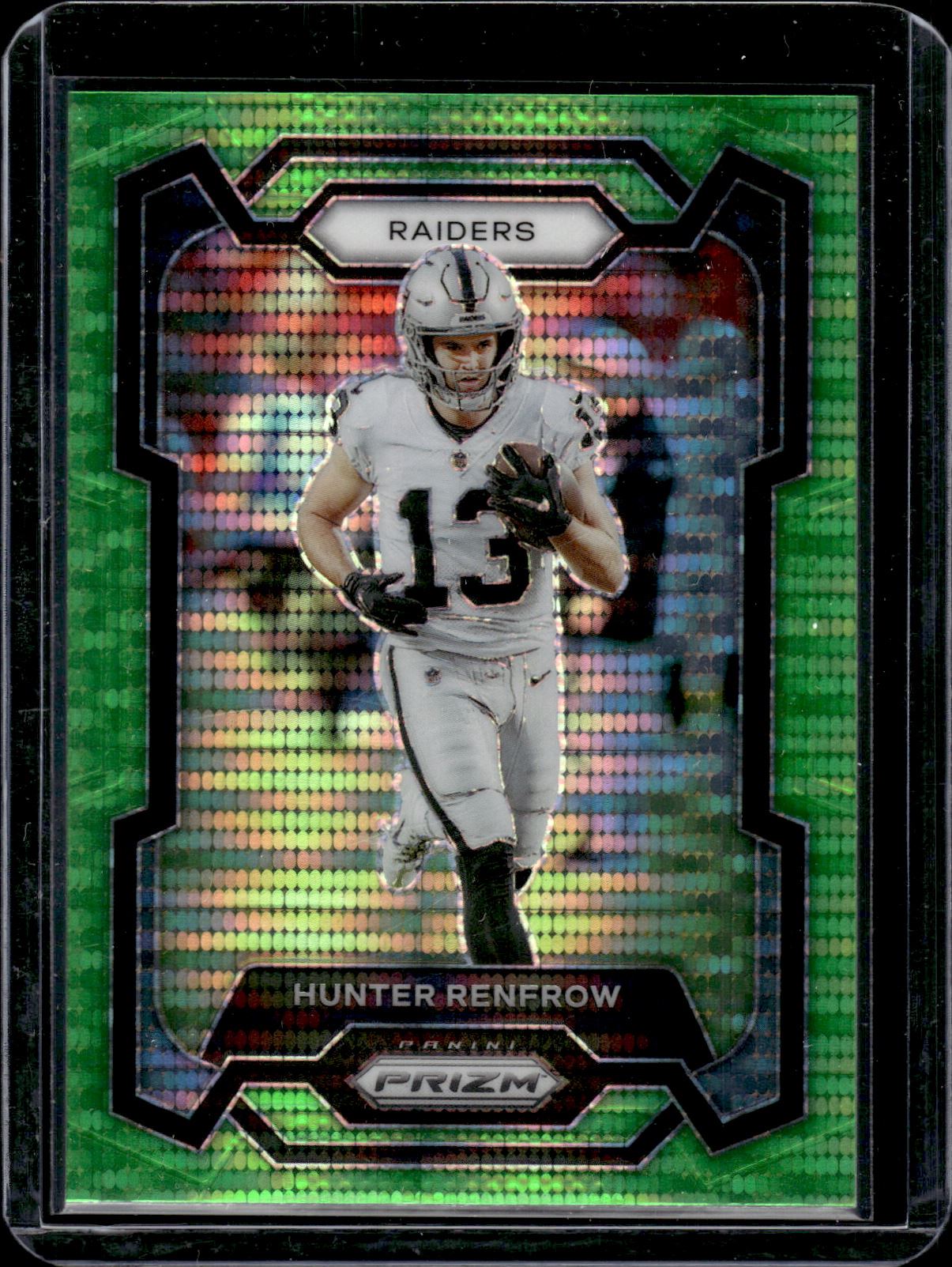 Hunter Renfrow Neon Green Pulsar 2023 Prizm #175