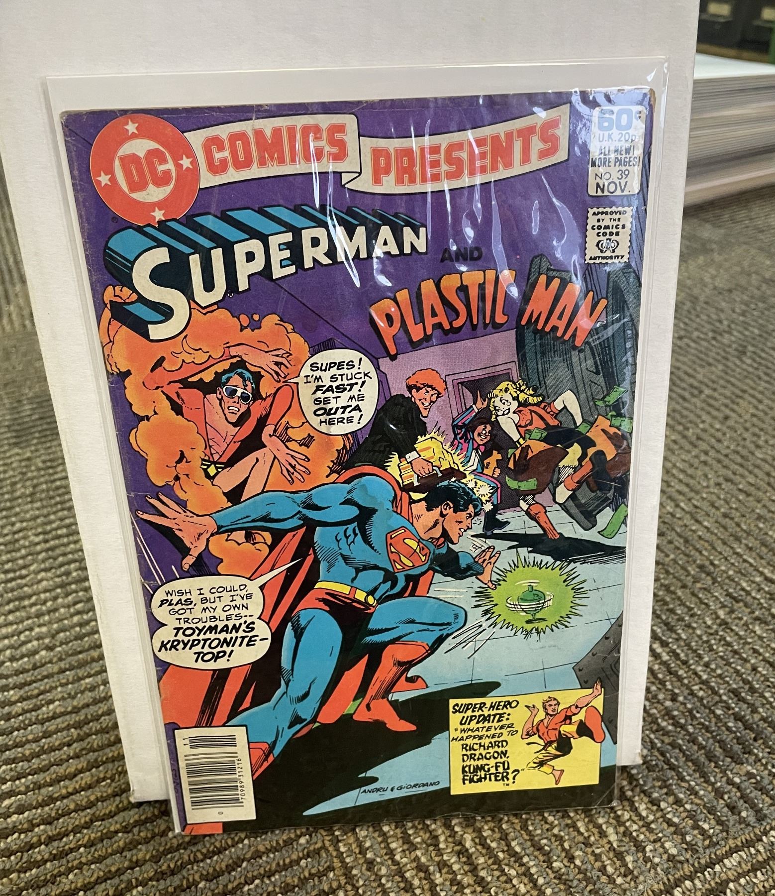 DC Comics Presents 39 1981 NM Superman Plastic Man Richard Dragon Kung-Fu