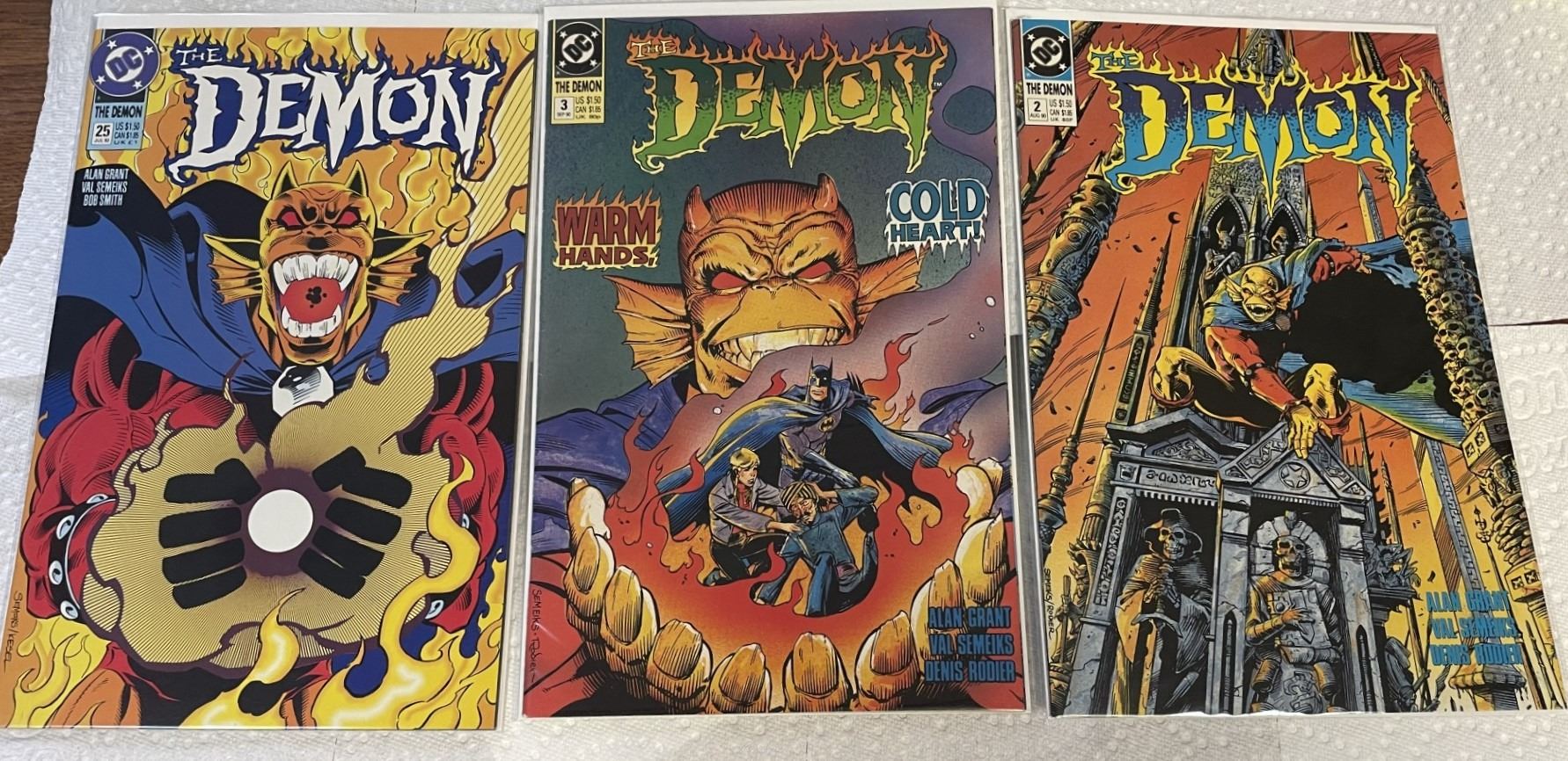 THREE DC Comics The Demon