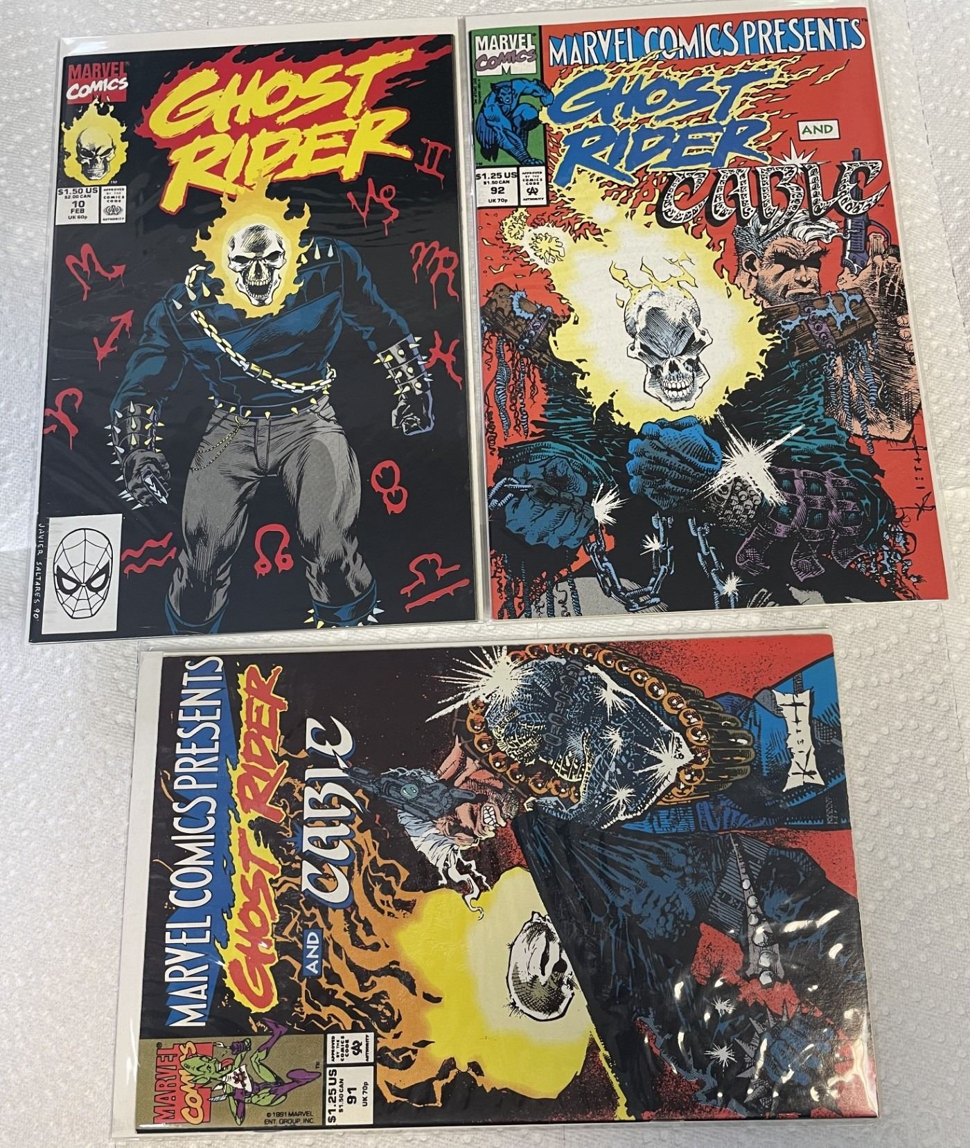THREE Marvel Comics - GHOST RIDER
