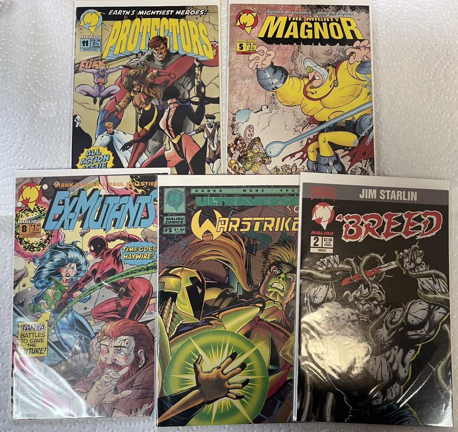 Malibu Comics - GROUP OF FIVE COMICS
