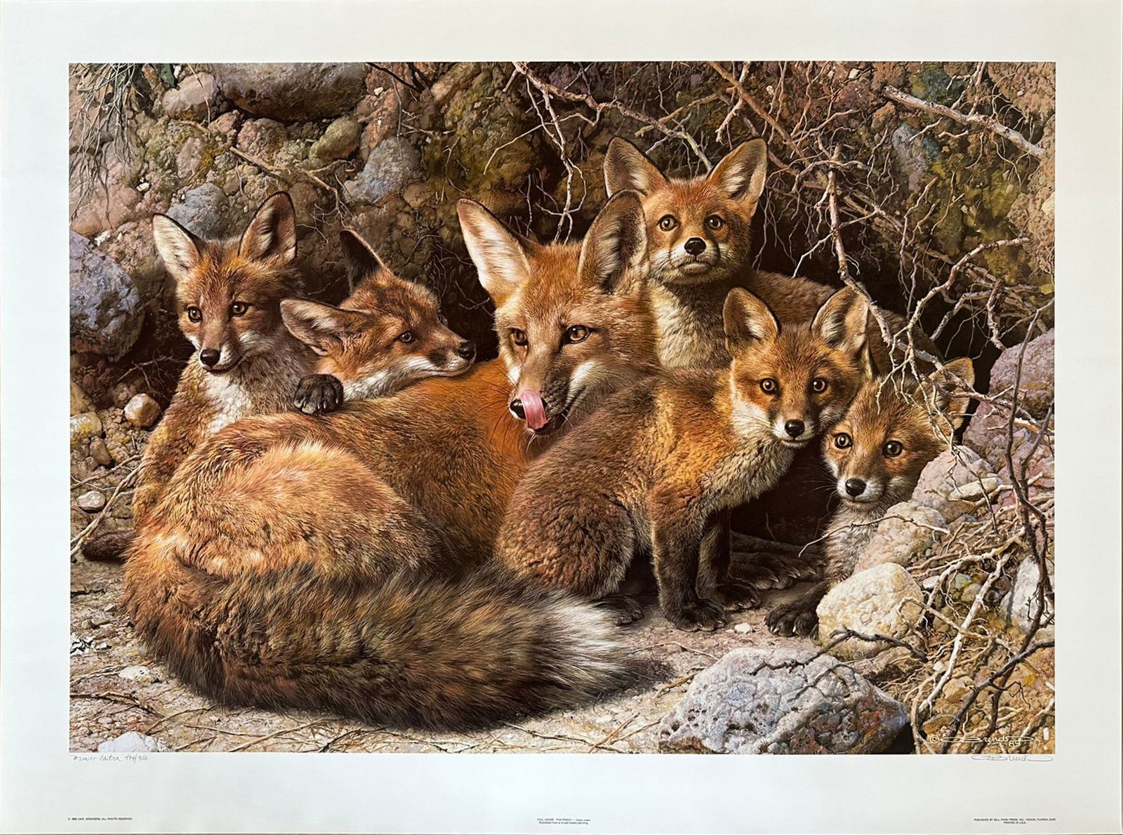 Carl Brenders' "Full House - Fox Family" Premier Limited Edition Print