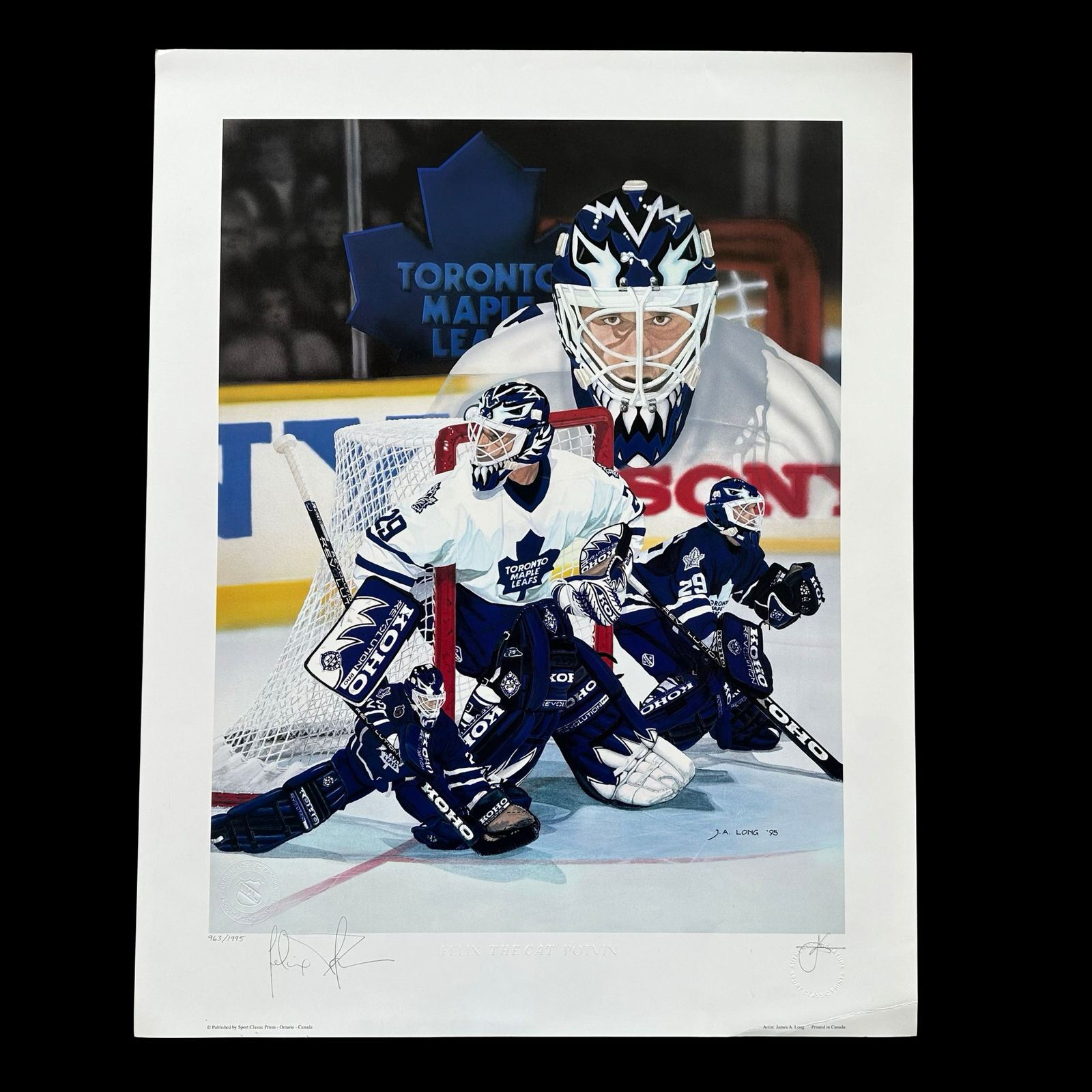 James A. Long's "Felix 'The Cat' Potvin" Limited Edition Print Signed ...