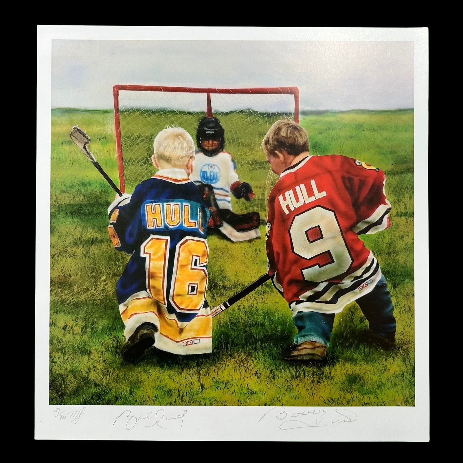 Murray Henderson's "Brett and Bobby" Limited Edition Print Signed by ...