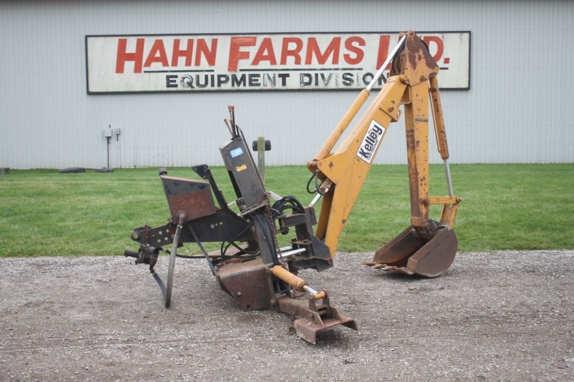 Kelly B60 3pth backhoe attachment, pto hydraulic drive, 18" bucket