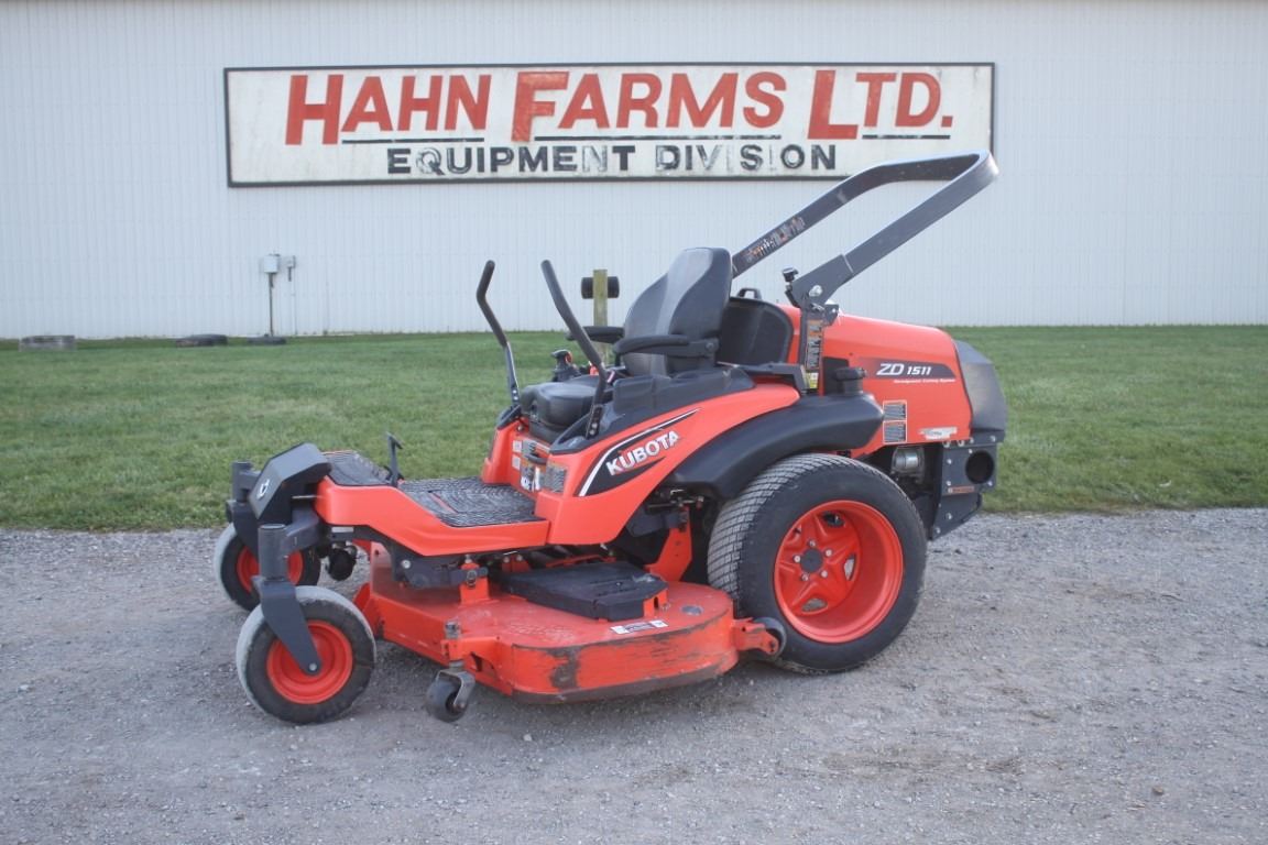 Kubota ZD1511 zero turn mower, diesel, rops