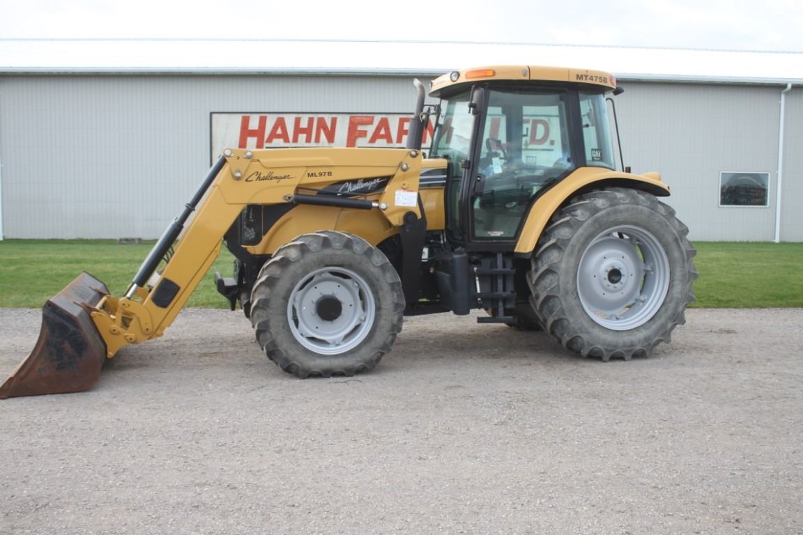 2009, Agco Challenger MT475B 4wd tractor, ML97B self-leveling loader ...