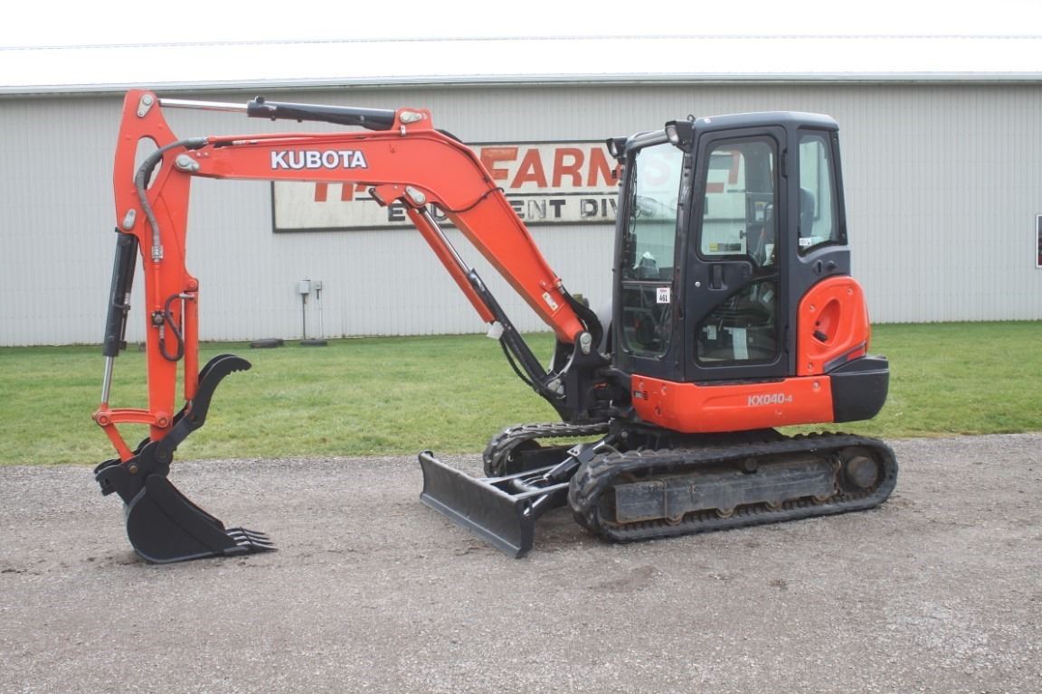 2019 , Kubota KX040-4 excavator, cab, air, 2351 hours