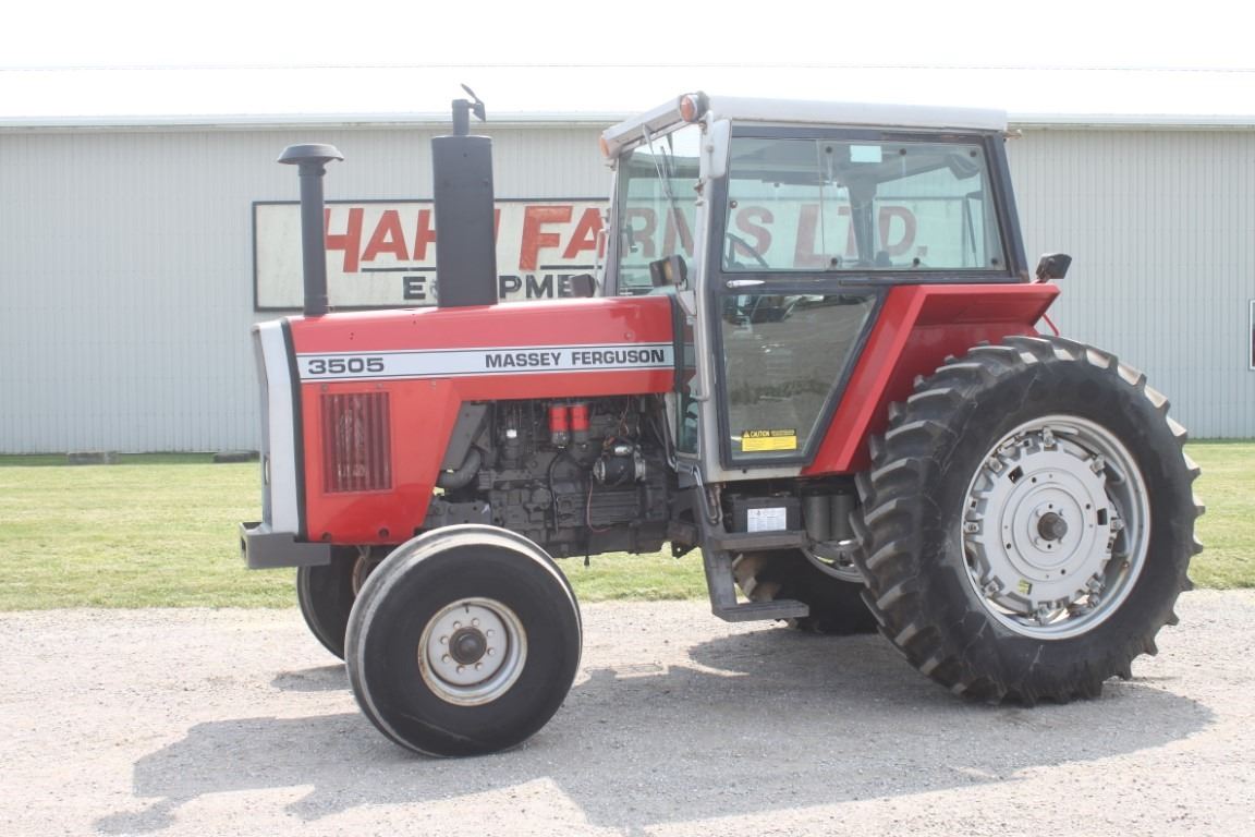 MF 3505 2wd tractor, cab, air, 3601 hours