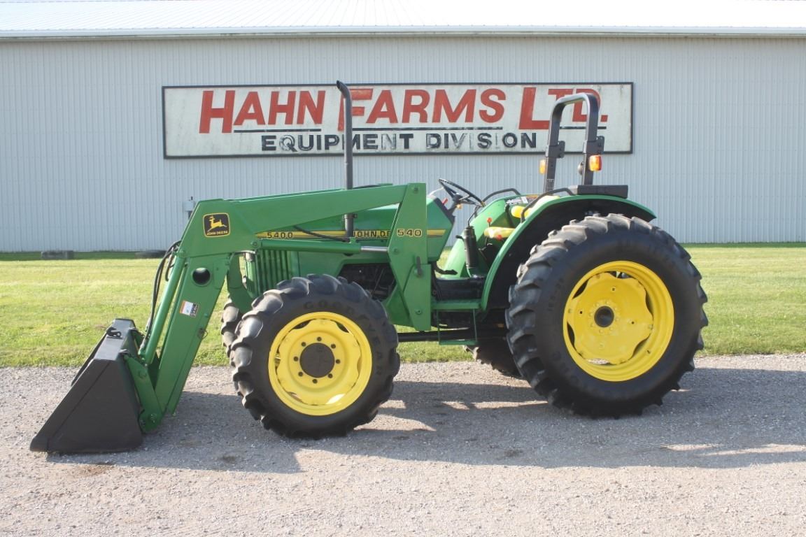 JD 5400 4wd tractor, rops, PowrReverser, 540 loader, showing 289 hours