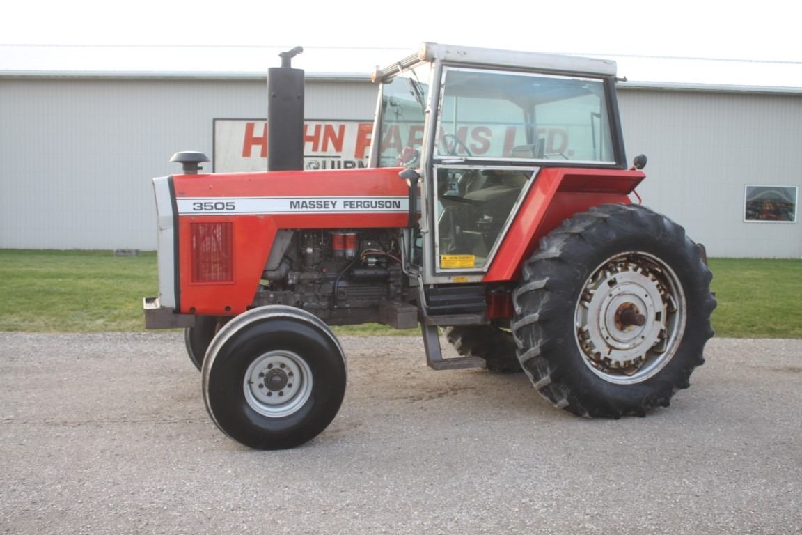 MF 3505 2wd tractor, cab, air, 3789 hours