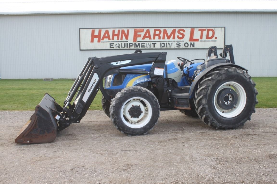 New Holland T4050 4wd tractor, Q3S SL loader, 4624 hours