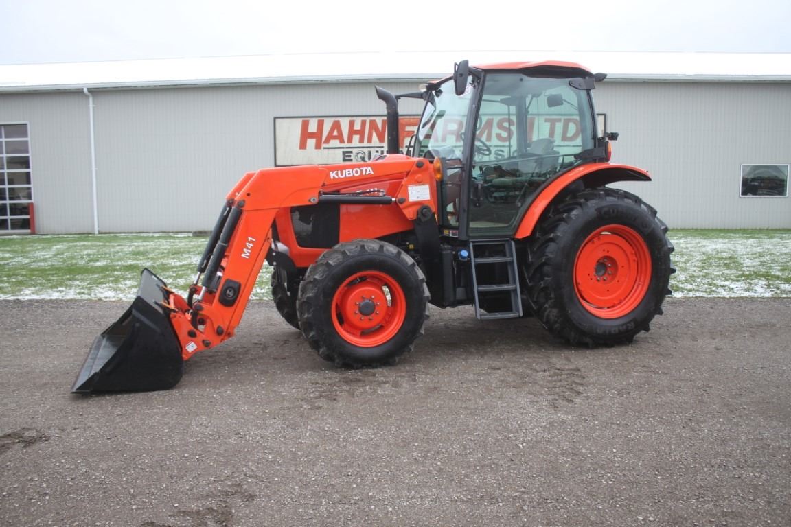 Kubota M6-111 4wd tractor, cab, air, M41 loader, 2445 hours