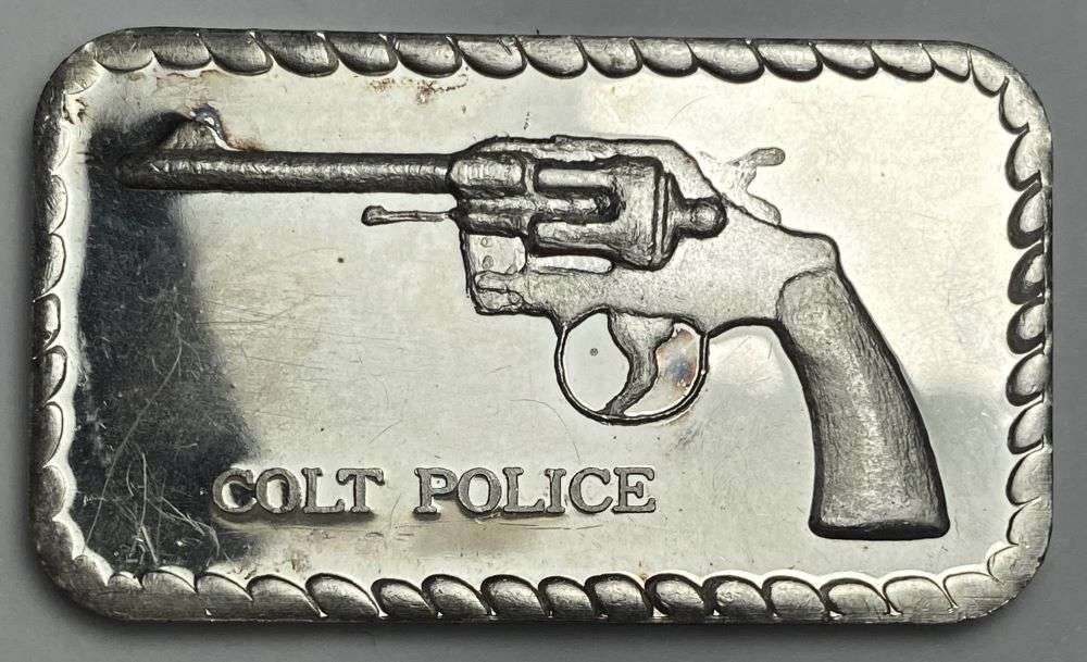 Colt Police 1 ozt .999 Silver Bar