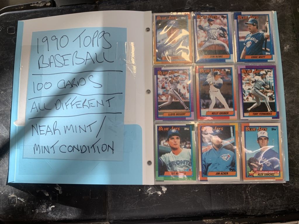 1990 Baseball Cards, All Different 100 Total