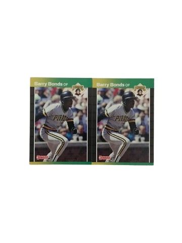 Pair of Barry Bonds 1989 Donruss Rookie Cards