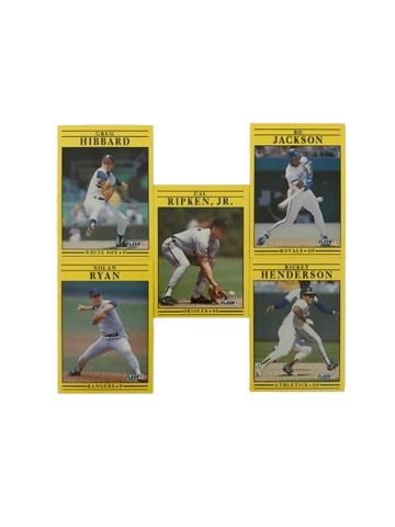 5 Fleer '91 Baseball Cards