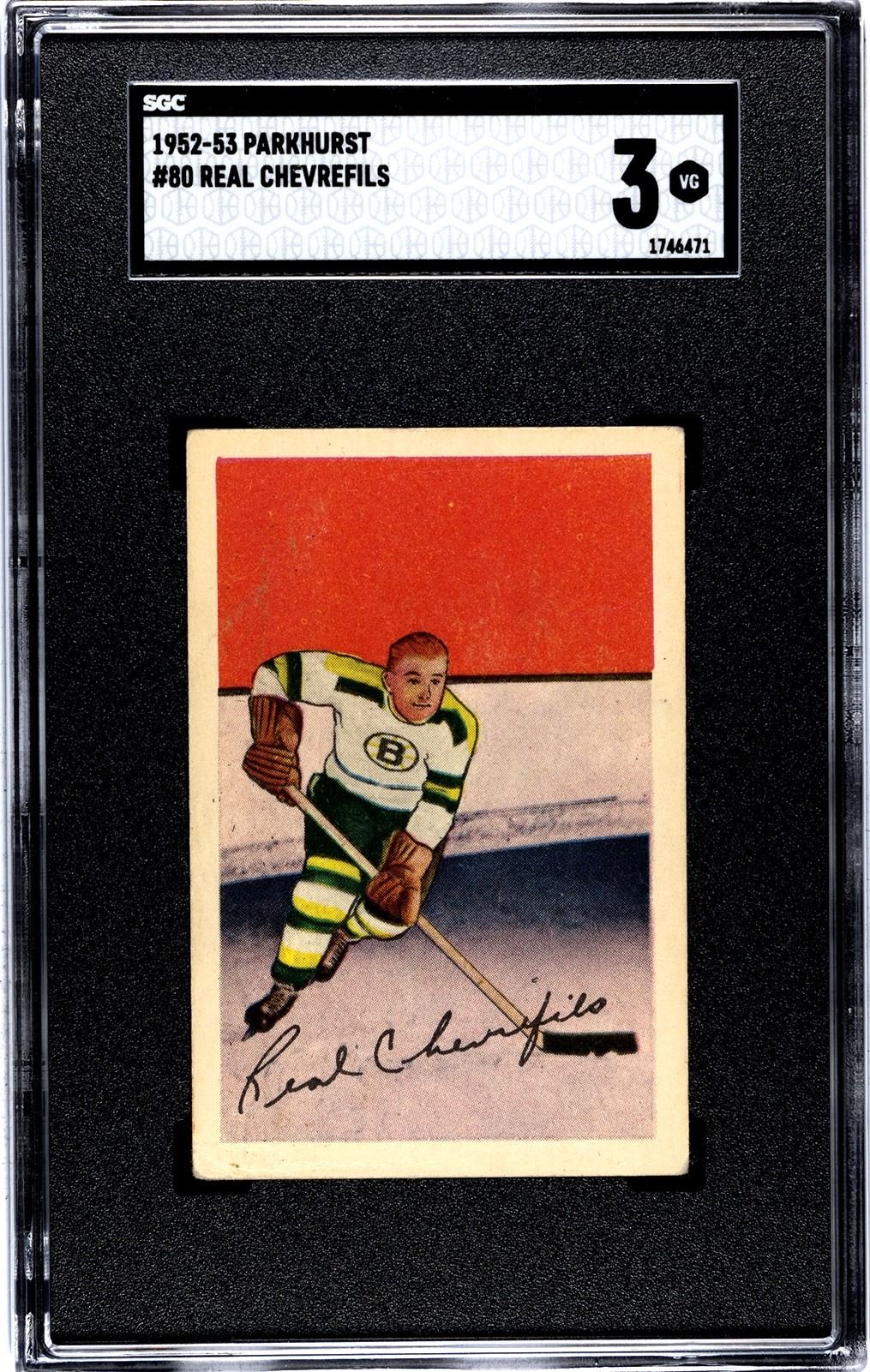1952-53 Parkhurst #80 Real Chevrefils RC (SGC 3)