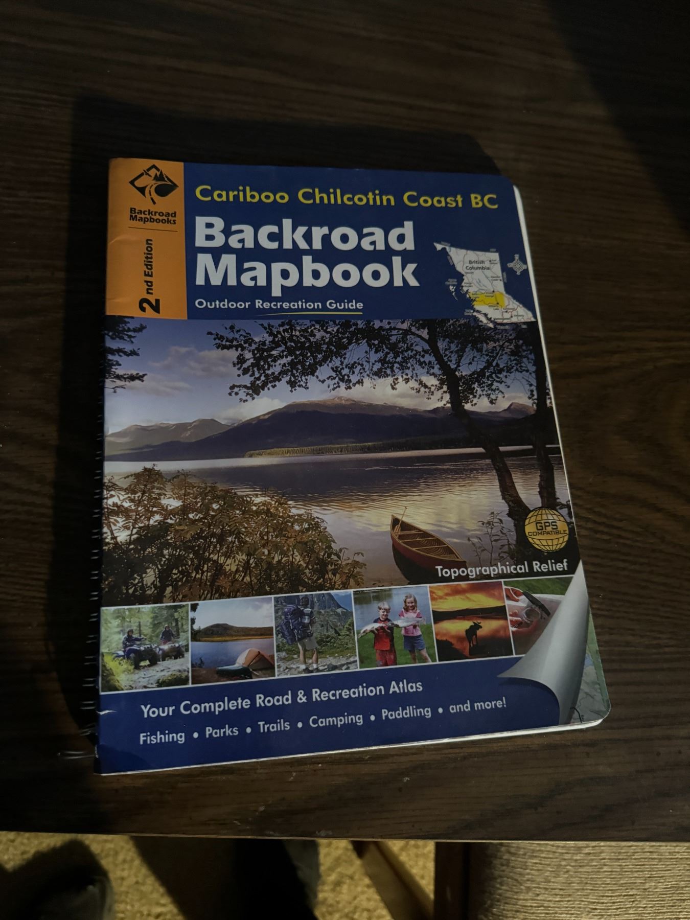 Back road map book caribo children Coast BC book