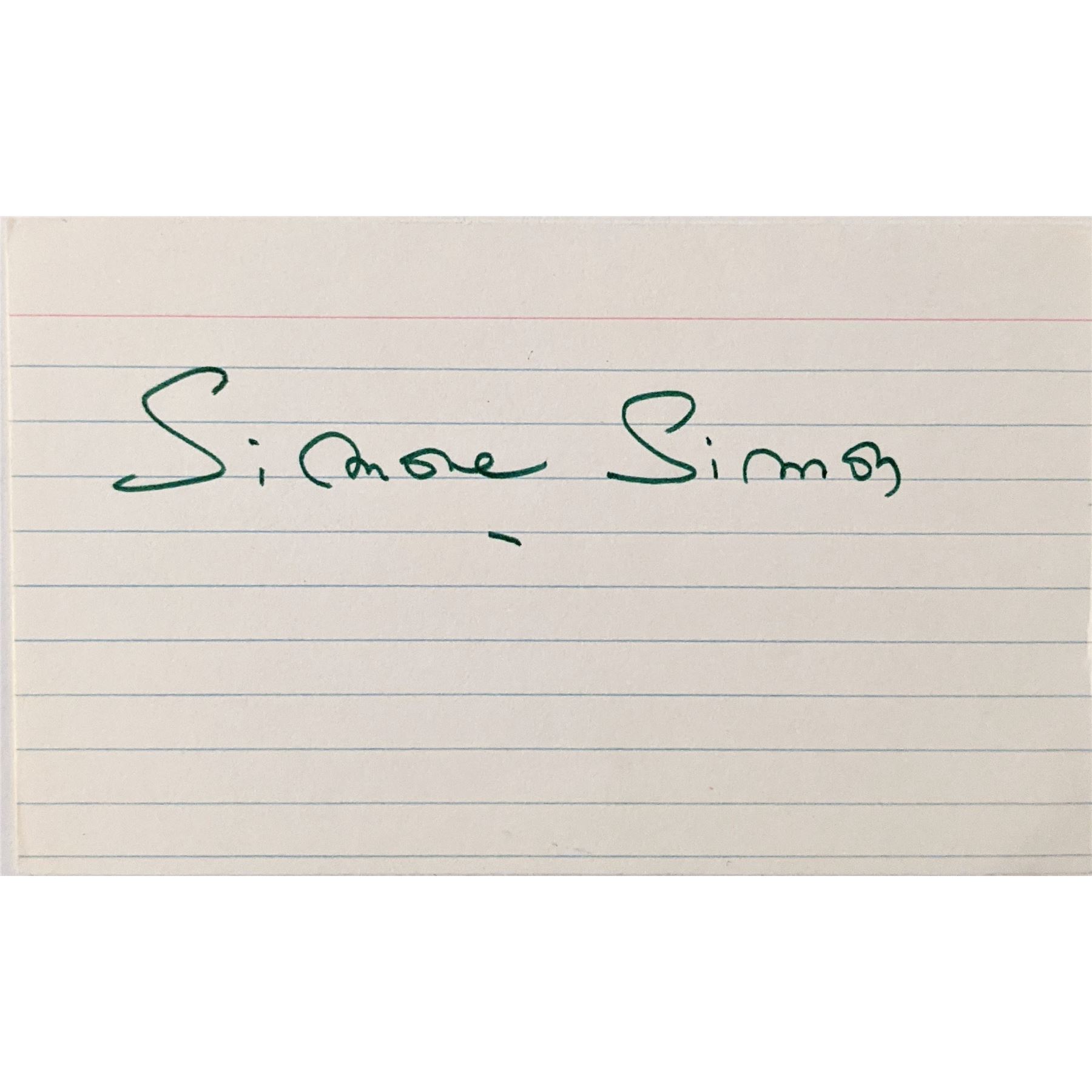 Simone Simon Signature Cut