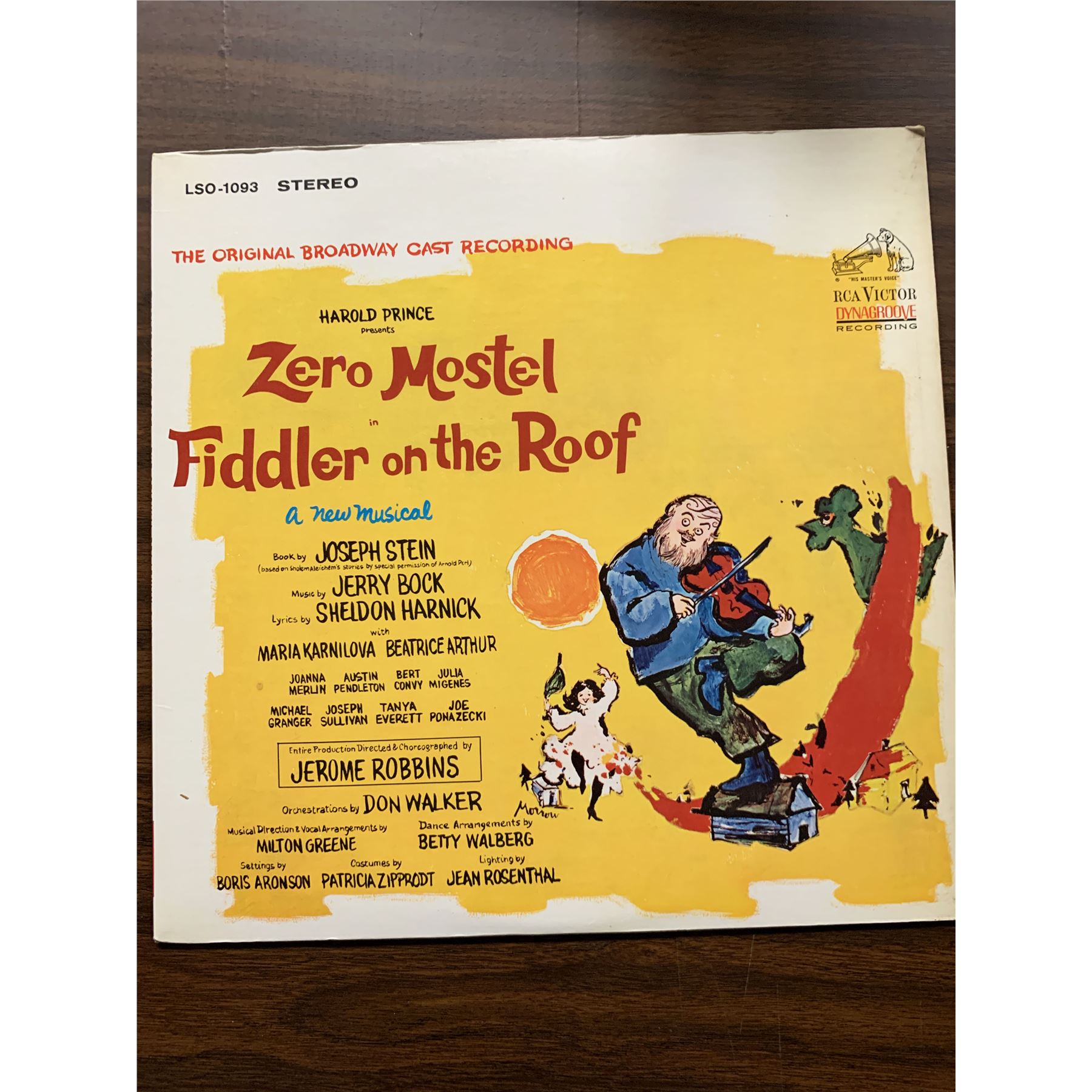 Zero Mostel In Fiddler On The Roof (The Original Broadway Cast ...