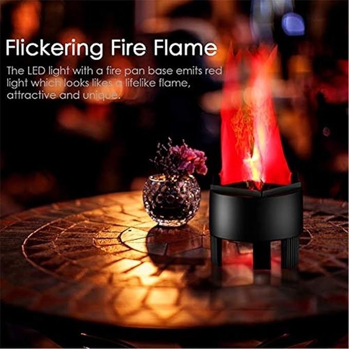 Electronic Led Fake Fire Flame Simulated Flame Effect Light No Heat ...