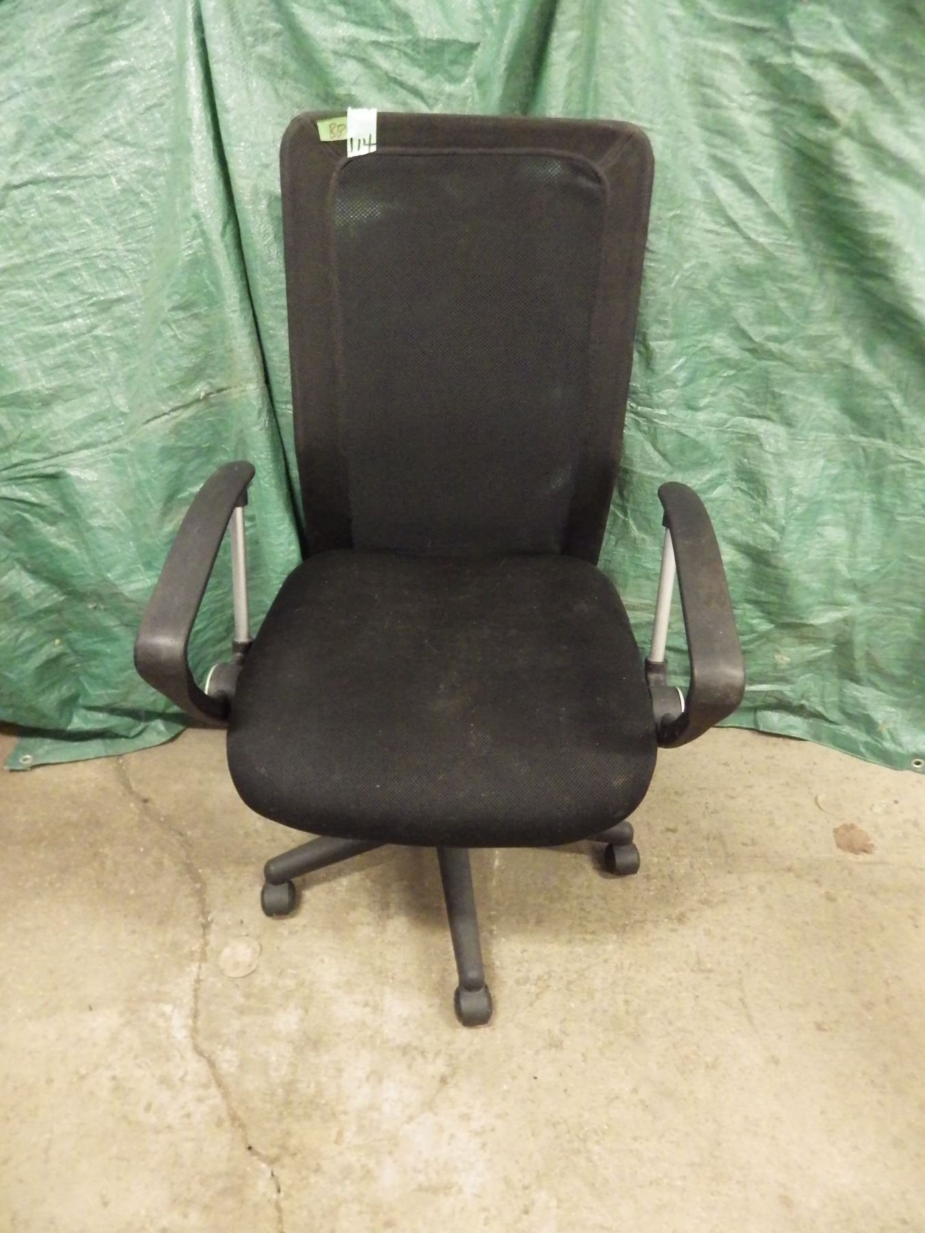 office chair cloth covered executive style