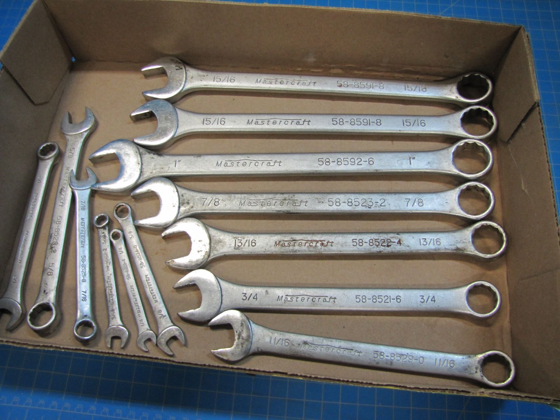 Box and open end wrenches