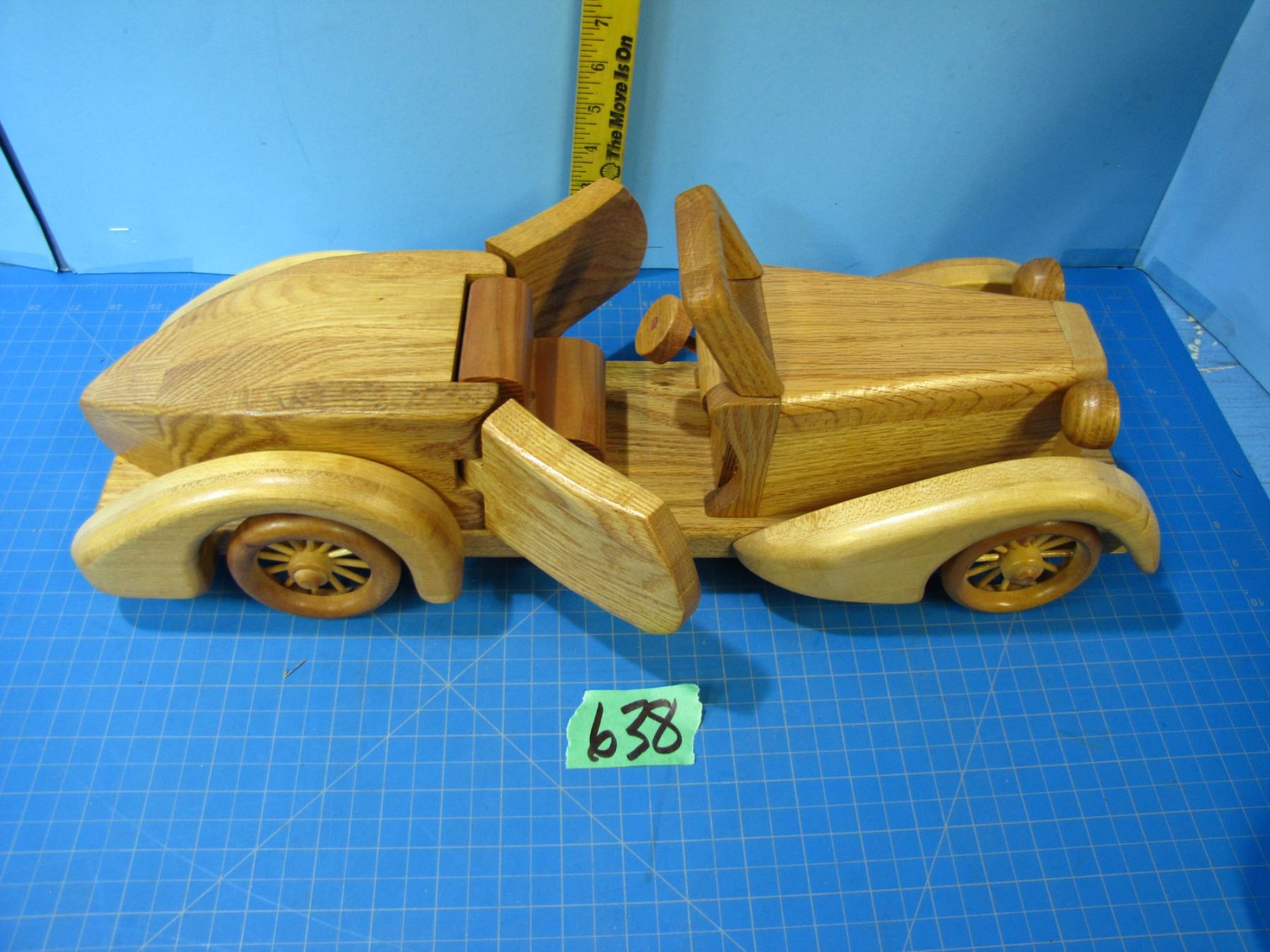 Hand carved car