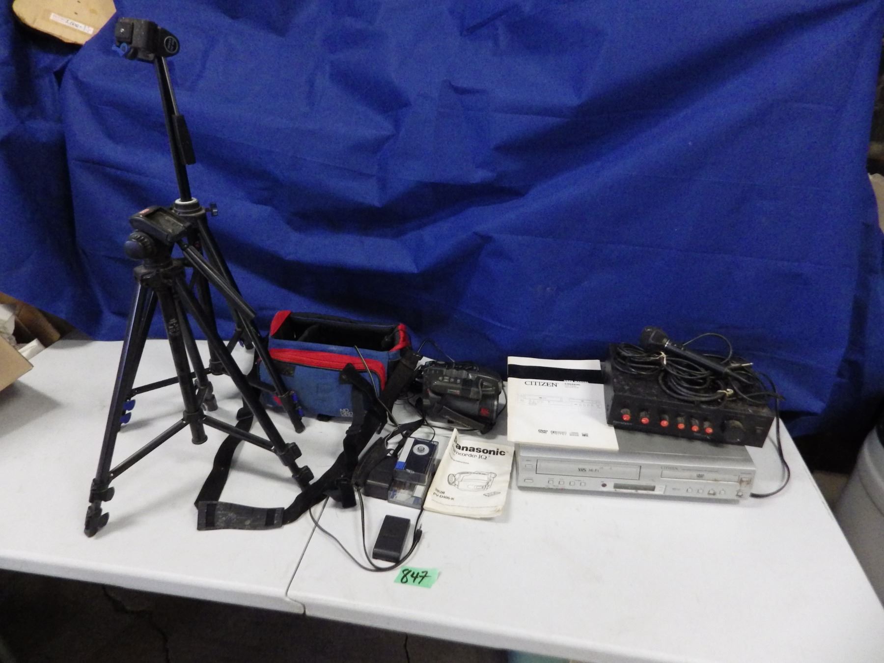older VHS equipment / cameras,