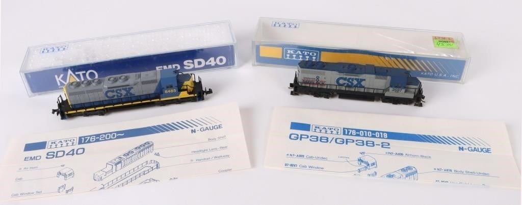 KATO N GAUGE PRECISION RAILROAD MODELS - (2)