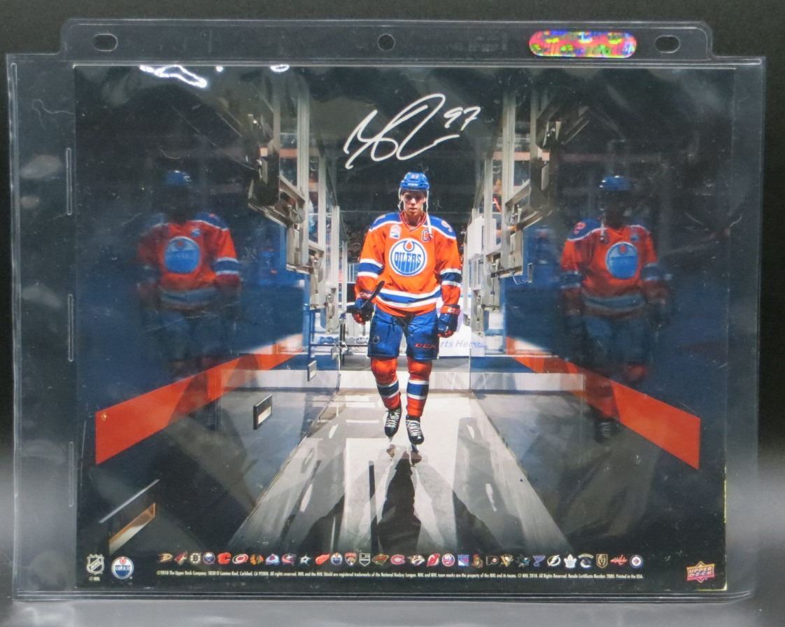 Connor McDavid Edmonton Oilers 8x10 Upper Deck Photo With Facsimile ...
