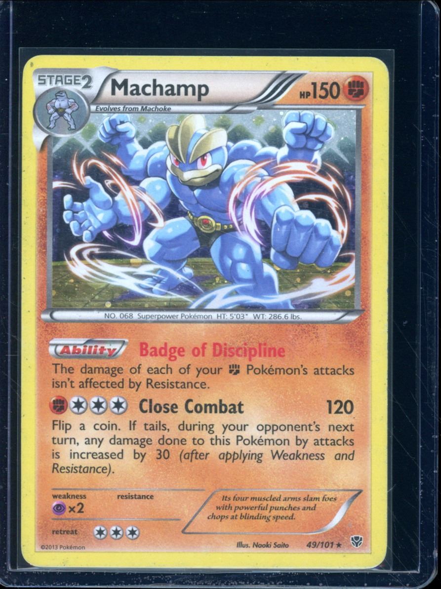 Pokemon Machamp - Alternate Holo - 49/101 - Rare Holo Black & White ...