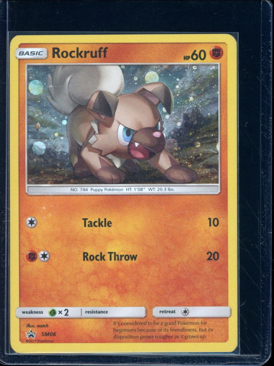 Pokemon Rockruff - SM06 - Promo HOLO Sun & Moon Promotional Card
