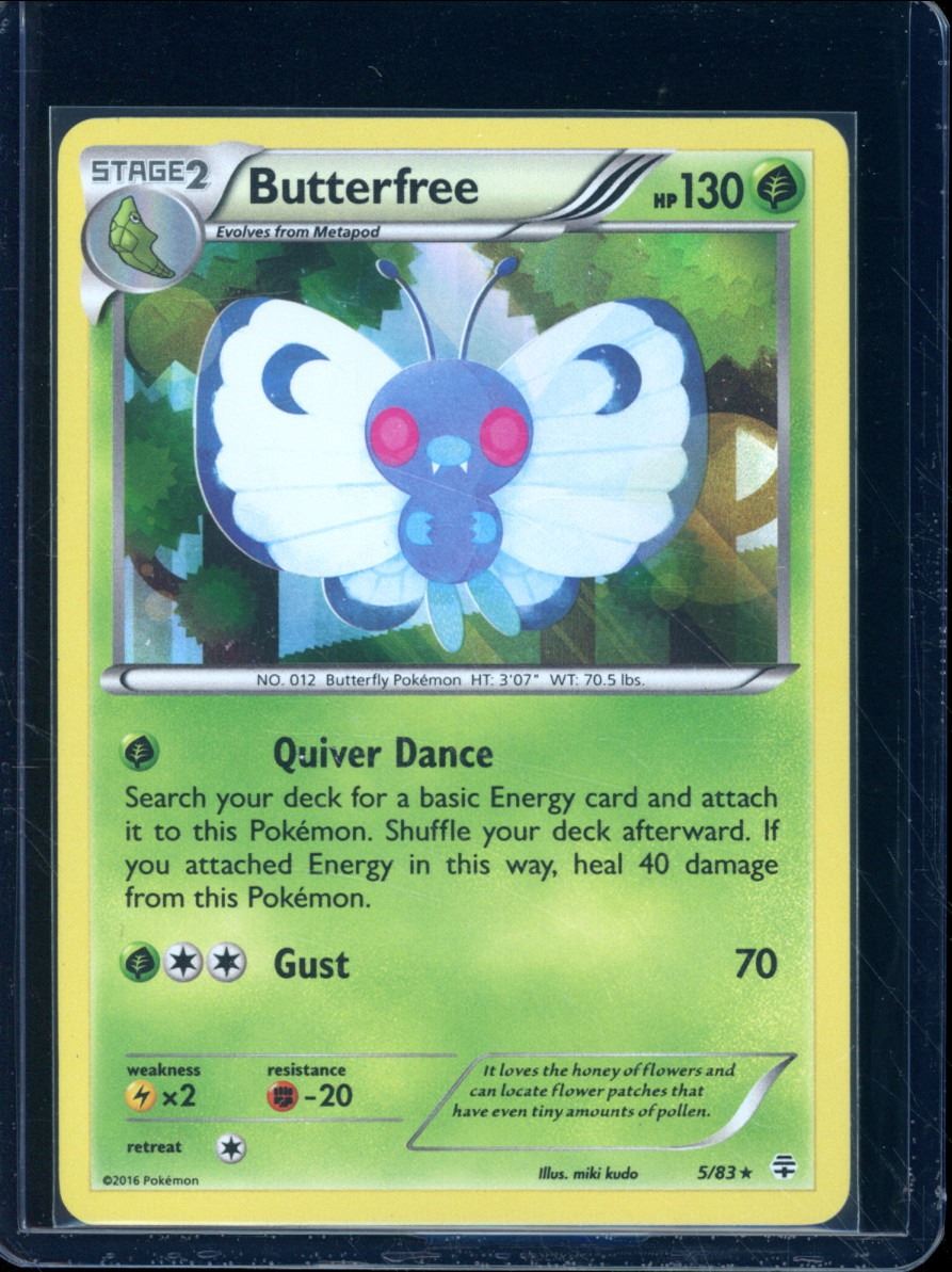 Pokemon Butterfree - 5/83 - Rare Holo Generations