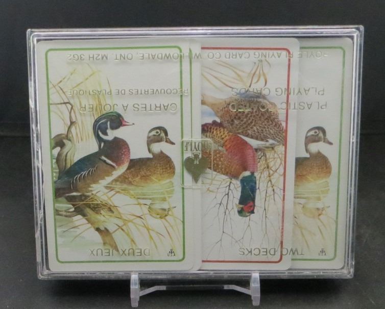 2 Decks Of Vintage Hoyle Playing Cards With Ducks Printed On The Fronts