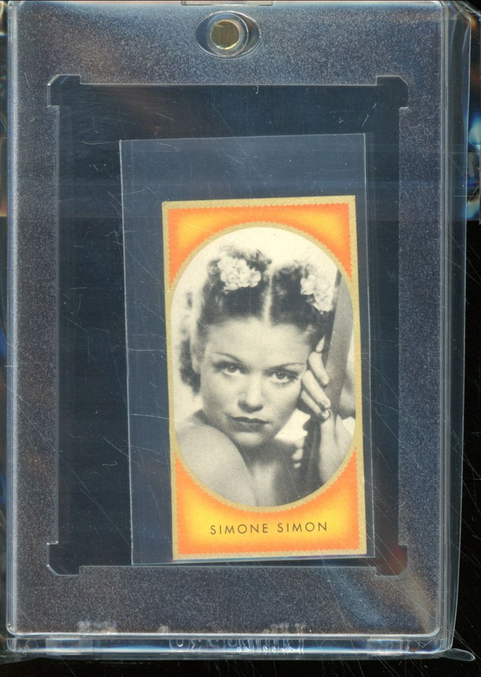 1936 Film Stars Lloyd Tobacco Cigarette Card Simone Simon #248