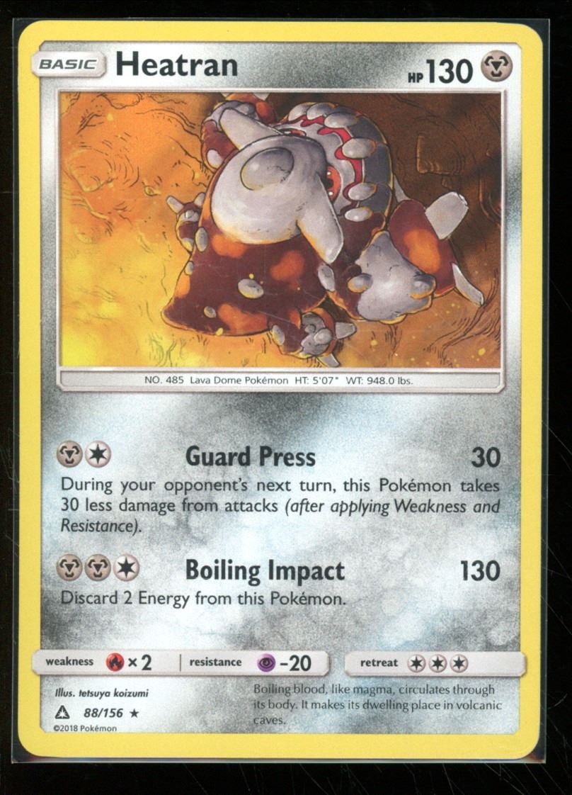 Pokemon Heatran - 88/156 - Rare Holo Ultra Prism