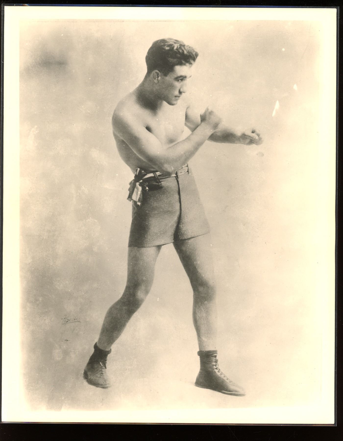 Vintage Black & White Johnny Dundee Original Boxing Photo From "THE ...